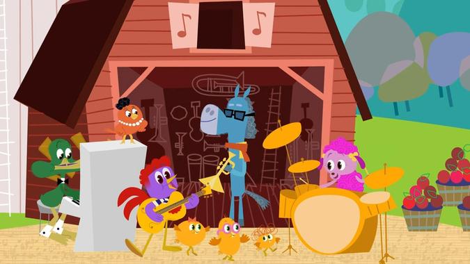 Acoustic Rooster - Rooster’s Old MacDonald Song Video | PBS KIDS
