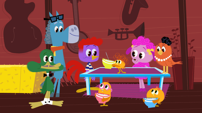 Acoustic Rooster - Rooster’s Snackin' Song Video | PBS KIDS