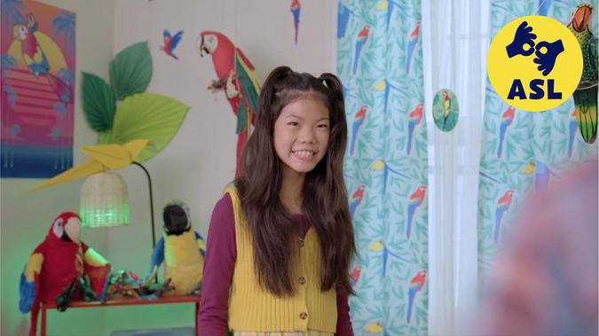 Tiny Time Travel - Emily and Parrots (ASL) Video | PBS KIDS