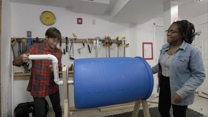 Design Squad - Kid Engineer: Compost Tumbler Video | PBS KIDS