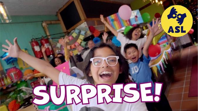Tiny Time Travel - Surprise Party (ASL) Video | PBS KIDS