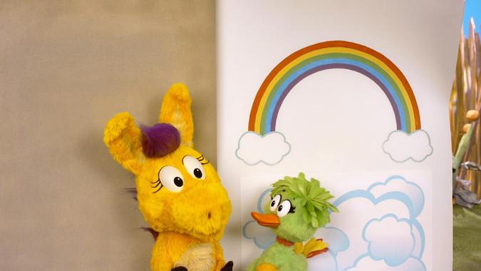 Donkey Hodie - Donkey and Duck Duck Open The Big Book of Rainbows ...