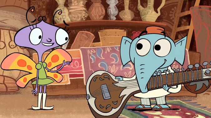 Let's Go Luna! - Carmen and Gaja Write a Song on Sitar Video | PBS KIDS