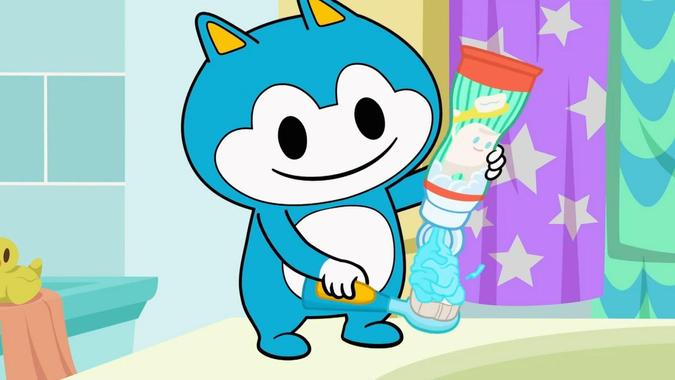 Lyla in the Loop - Stu Tries Brushing His Teeth Video | PBS KIDS