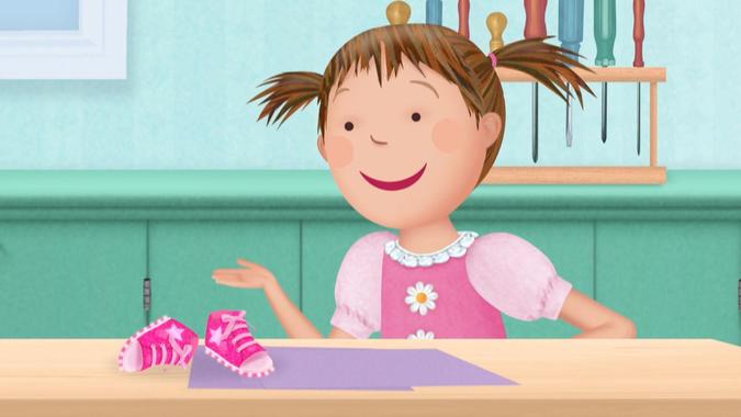 Pinkalicious & Peterrific - Pinkalicious Makes Her Own Shoes Video ...