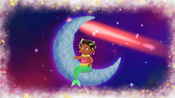 Daniel Tiger's Neighborhood - Miss Elaina Swims in Space Video | PBS KIDS