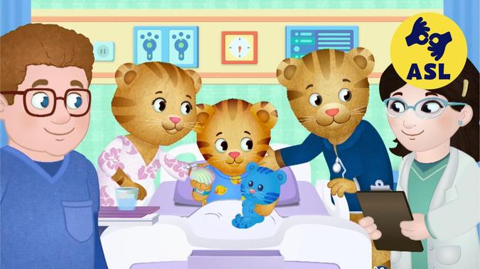 Daniel Tiger's Neighborhood - Daniel Goes to the Hospital (ASL) Video ...