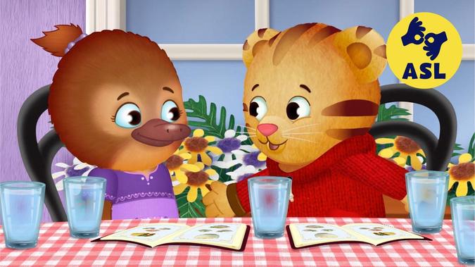 Daniel Tiger's Neighborhood - Calm at the Restaurant/Calm in Class (ASL ...