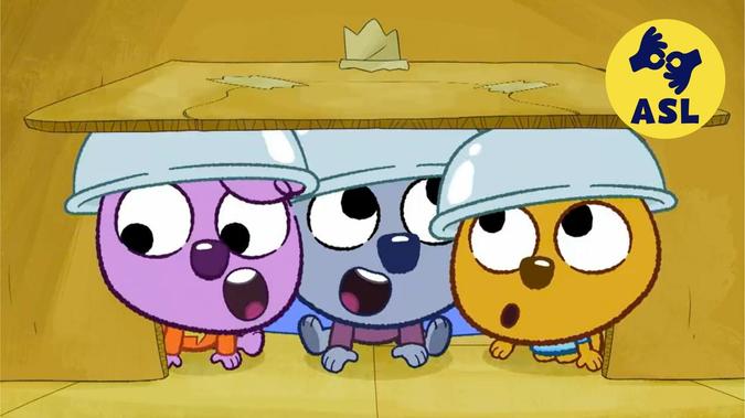 Work It Out Wombats! - 3,2,1 Lift Off! / Moon Magic (ASL) Video | PBS KIDS