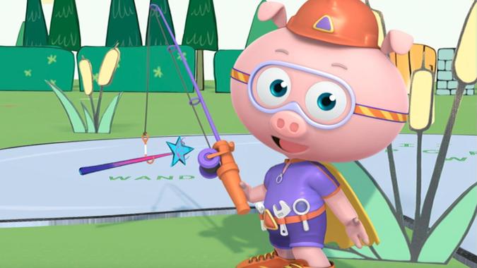 Super Why! - Alpha Pig Fishes for a Wand Video | PBS KIDS