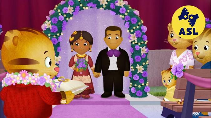 Daniel Tiger's Neighborhood - The Neighborhood Wedding (ASL) Video ...