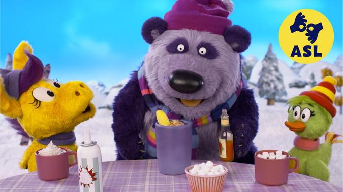 Donkey Hodie - Snow Day/Snow Surprise Challenge (ASL) Video | PBS KIDS