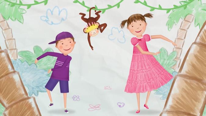Pinkalicious & Peterrific - The Monkey Dance Song Video | PBS KIDS