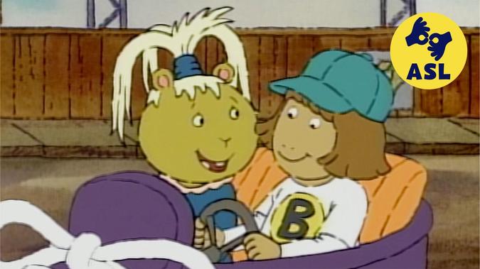 Arthur - D.W.'s Imaginary Friend/Arthur's Lost Library Book (ASL) Video ...